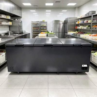 China R290a Chest Freezer Refrigerant 1451L 310mm Commercial Deep Freezer for sale