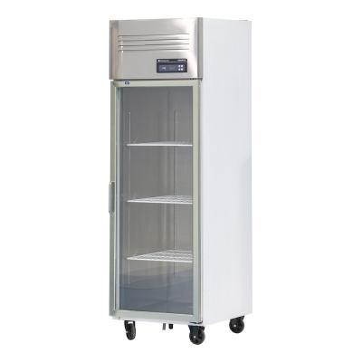 China 110V 60Hz Commercial Stainless Steel Fridge 1960mm Glass Door Ice Cream Freezer for sale