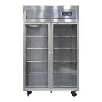 China 2 - 8C Stainless Steel Commercial Freezer 110V 60Hz Two Door Refrigerator for sale