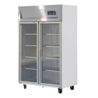 China 2 - 8C Stainless Steel Commercial Freezer 110V 60Hz Two Door Refrigerator for sale