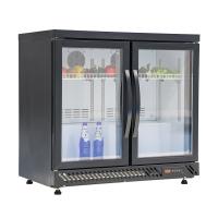 China 175L Commercial 2 Door Glass Freezer 240V 60Hz Eco Glass Cooler Fridge for sale