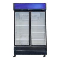China Large Capacity Display Glass Door Freezer 530 Liter Food Retail Display Cooler Fridge for sale