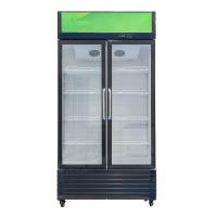 China Durable Commercial Glass Freezer 650L Dual Cooling Commercial Merchandiser Freezer for sale