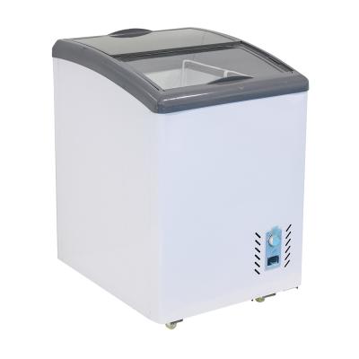 China 198 Liter Capacity Sliding Door Ice Cream Freezer with Ideal Temperature Range and Global Voltage Compatibility for sale