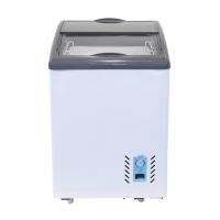 China 198 Liter Capacity Sliding Door Ice Cream Freezer with Ideal Temperature Range and Global Voltage Compatibility for sale