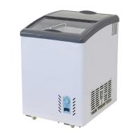 China 198 Liter Capacity Sliding Door Ice Cream Freezer with Ideal Temperature Range and Global Voltage Compatibility for sale