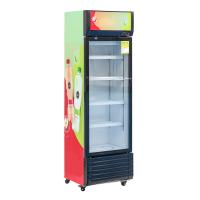 China Energy Efficient Glass Door Refrigerator with 2-8°C Temperature Range and 400L Storage Capacity Using R290a Eco-Friendly Refrigerant for sale