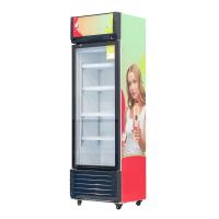 China Energy Efficient Glass Door Refrigerator with 2-8°C Temperature Range and 400L Storage Capacity Using R290a Eco-Friendly Refrigerant for sale