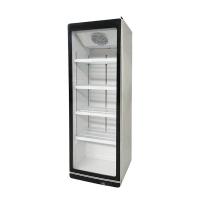 China Single Door Display Glass Door Freezer Vertical Beverage Milk Refrigerated Display Cooler for sale