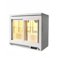 China Commercial Glass Door Refrigerator Sliding Door 175L Air Cooling Retail Fridge for sale