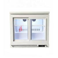 China Commercial Glass Door Refrigerator Sliding Door 175L Air Cooling Retail Fridge for sale