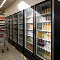 China Large 850L Volume Commercial Drink Cooler with Fog-Free Double Glass Door and Energy-Saving Compressor for sale
