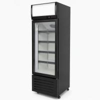 China Commercial Glass Door Beverage Cooler with Adjustable Shelves LED Lighting and Energy Efficient Design for sale