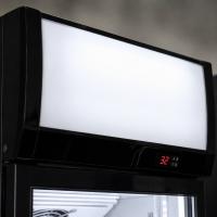 China Commercial Glass Door Beverage Cooler with Adjustable Shelves LED Lighting and Energy Efficient Design for sale