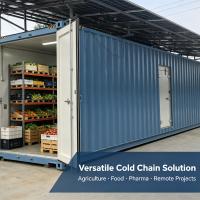 China Hot-fluorine Defrost Solar Energy Cold Chamber with 40FT Container Sizes for Sustainable Refrigeration for sale