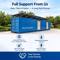 China 20m³ Storage Capacity Solar Powered Cold Room with Monocrystalline Silicon Solar Panels and Independent Dual-compartment Temperature Control for sale