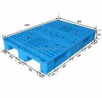 China Efficiency of 1200*800*150mm Euro Plastic Pallet with Dynamic Load of 1.5T for sale