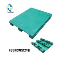 China 6T Static Load Four Way Entry Flat Plastic Pallets for Heavy Duty Warehouse Storage for sale
