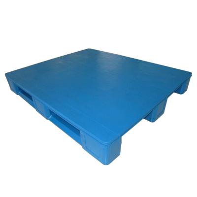 China Blue Color 1T Warehouse Steel Reinforced Plastic Pallet for Racking System Requested for sale