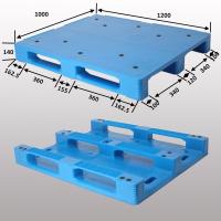 China Blue Color 1T Warehouse Steel Reinforced Plastic Pallet for Racking System Requested for sale