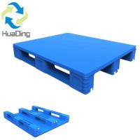 China Blue Color 1T Warehouse Steel Reinforced Plastic Pallet for Racking System Requested for sale