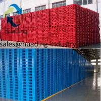 China Large 1200x1000mm Heavy Duty Stackable Plastic Pallet with Antislip and 6T Static Load for sale