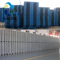 China Large 1200x1000mm Heavy Duty Stackable Plastic Pallet with Antislip and 6T Static Load for sale