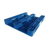 China Single Deck 4 Way Entry HDPE Pallet Industrial Packaging for Large Warehouse Stacking for sale