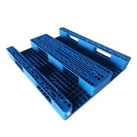 China Single Deck 4 Way Entry HDPE Pallet Industrial Packaging for Large Warehouse Stacking for sale