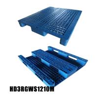 China Single Deck 4 Way Entry HDPE Pallet Industrial Packaging for Large Warehouse Stacking for sale