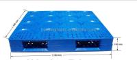 China 1100*1100*110mm Blue Vertical Stackable 16 Bottles 5 Gallon Water Bottle Plastic Pallet for sale