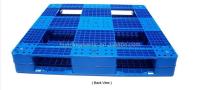 China 1100*1100*110mm Blue Vertical Stackable 16 Bottles 5 Gallon Water Bottle Plastic Pallet for sale