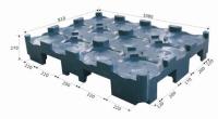 China Virgin or Regrind HDPE Material 12 Barrels of 5 Gallon Water Bottles Plastic Pallet for sale