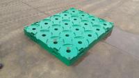 China Water Industry Storage Plastic Pallet with 16kg Unit Weight and Space-Saving Design for sale