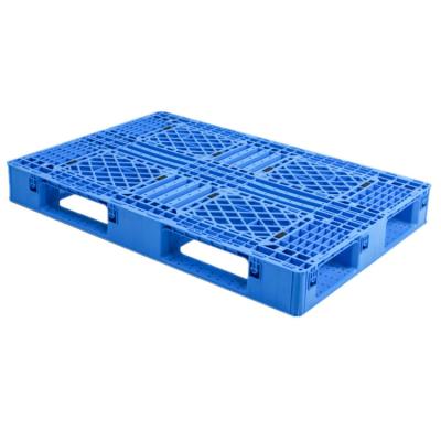 China 4 T Static Load Euro Plastic Pallet Full Perimeter Grid Deck for 4-Way Forklift Entry for sale