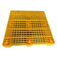 China Industry Pallet 1140x1140 Size Heavy Duty Plastic Pallet for Racking Yellow Color for sale