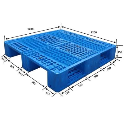 China 1200*1000*150 mm HDPE Material Floor Collapsible Plastic Pallets with Antislip for sale