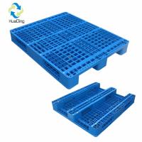 China Recycled Material 1200x1200mm Plastic Pallet with 3 Runners and Single Faced Style for sale