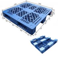 China 6T Static Load Euro Pallets Single Faced Plastic Pallets for Material Handling Needs for sale