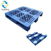 China 6T Static Load Euro Pallets Single Faced Plastic Pallets for Material Handling Needs for sale
