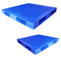 China 1200kg Racking Load HDPE 150*150 Plastic Pallet for Heavy Duty Handling Solutions for sale