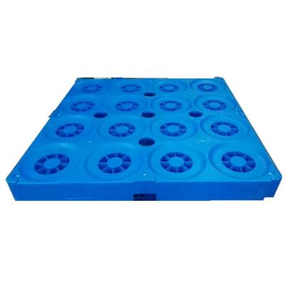 China 16kg Unit Weight Plastic Double Faced 4-WAY Bucket Pallet for 5 Gallon Water Bottles for sale