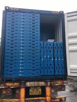 China 16kg Unit Weight Plastic Double Faced 4-WAY Bucket Pallet for 5 Gallon Water Bottles for sale
