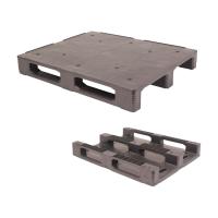 China HDPE/PP Plastic Recycled 4 Way Entry Smooth Plastic Pallet 1000x1000 Euro Standard Size for sale