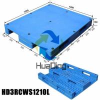 China 19.5kg Heavy Duty Plastic Pallet 1500 x 1500 mm for Racking 1000kg Load Capacity for sale