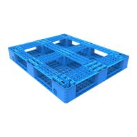 China Stackable Full Perimeter 4-way Base Warehouse Stacking Grid Plastic Pallets for Sales for sale