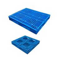 China Stackable Full Perimeter 4-way Base Warehouse Stacking Grid Plastic Pallets for Sales for sale