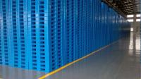 China Raw Material HDPE or PP 1200x1000 Plastic Pallet Durable Euro Perforated Face Design for sale
