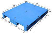 China Logo Print For free Plastic Pallets for Racking 1200*1000 of Injection Molded for sale