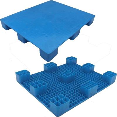 China 9 Feet 1200*1000 Plastic Pallet with Entry 4 Ways and 4Ton Static Load for sale
